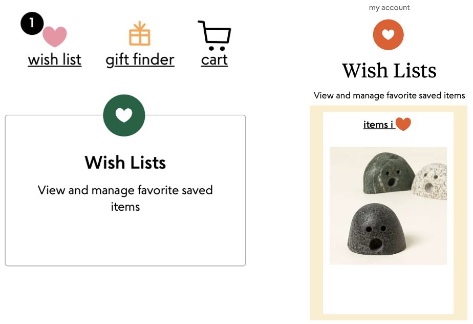 Create and share your wish list – Uncommon Goods Support